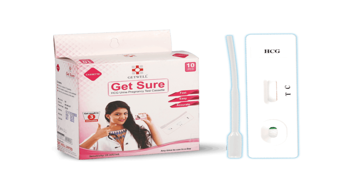 Getsure Pregnancy test kit Cassette & Strip | RFL Group