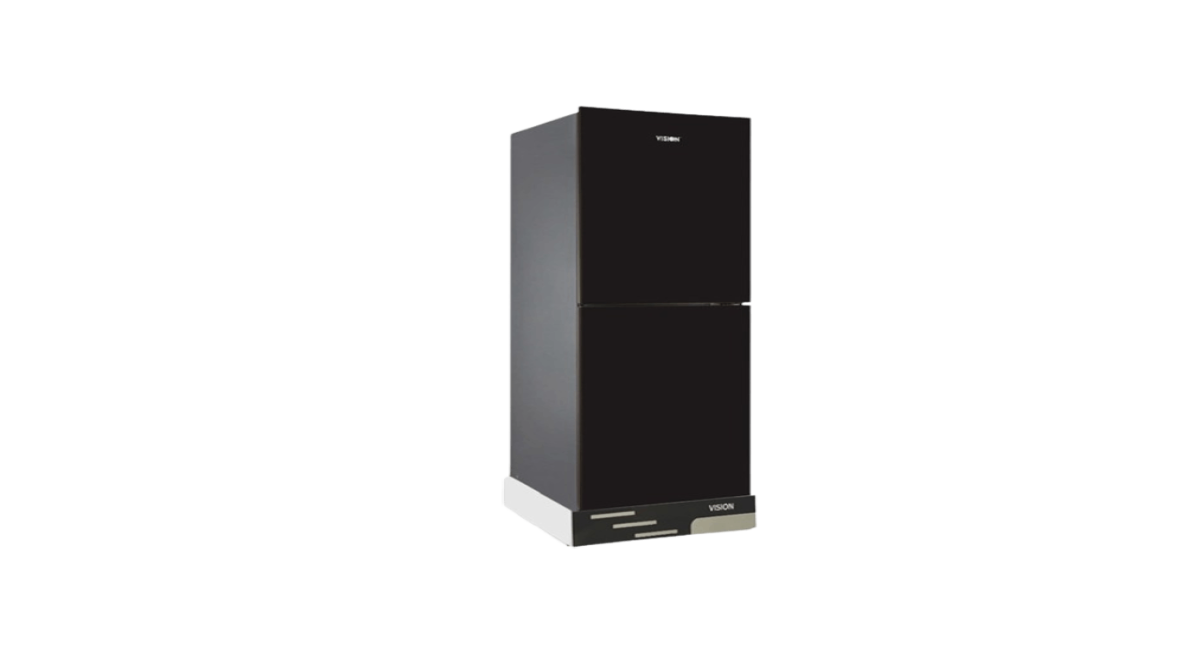 VISION Glass Door Refrigerator RE-238 Liter Black Bottom Mount | RFL Group