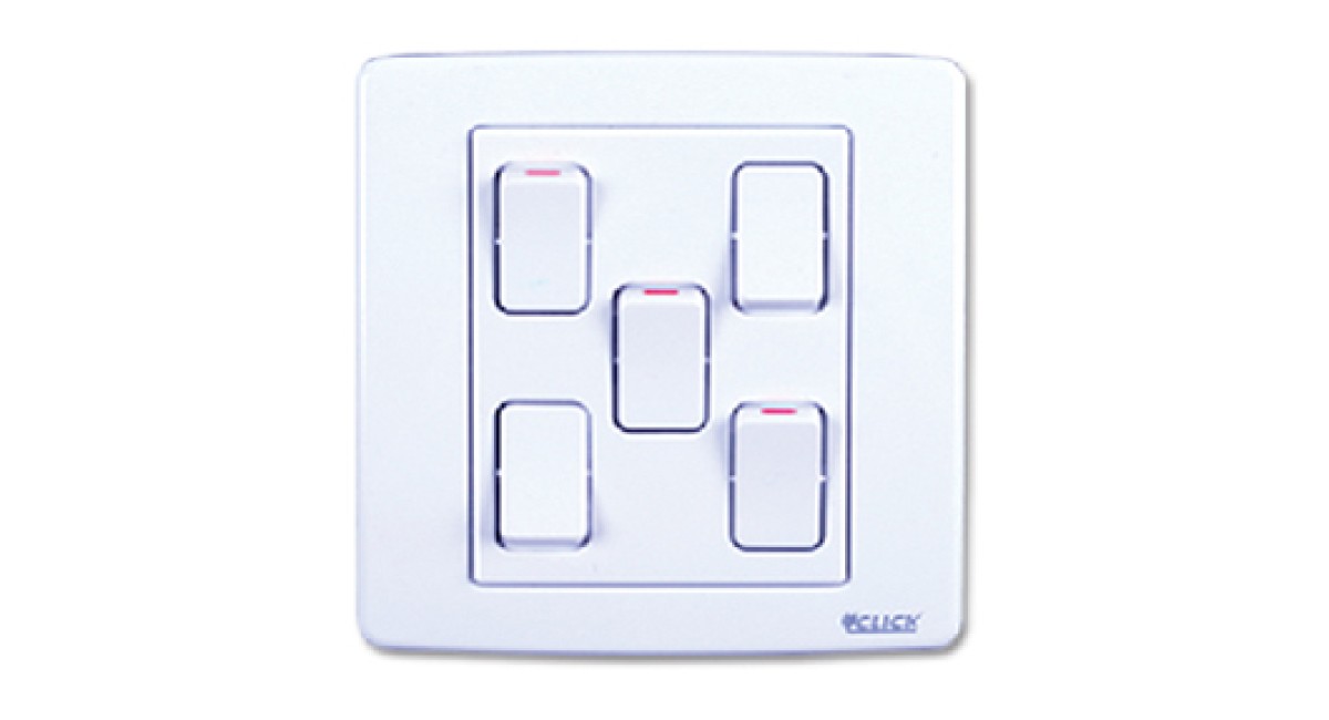 Five Gang One Way Switch | RFL Group